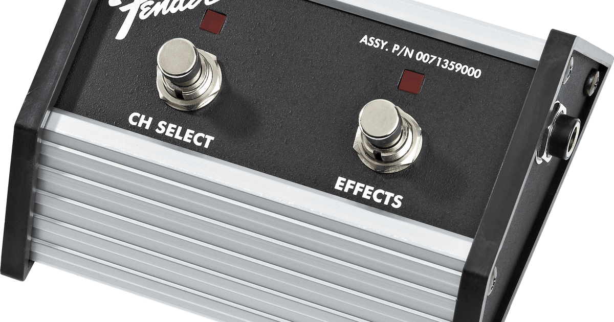 2-Button Footswitch: Channel Select-Effects On-Off – Fender