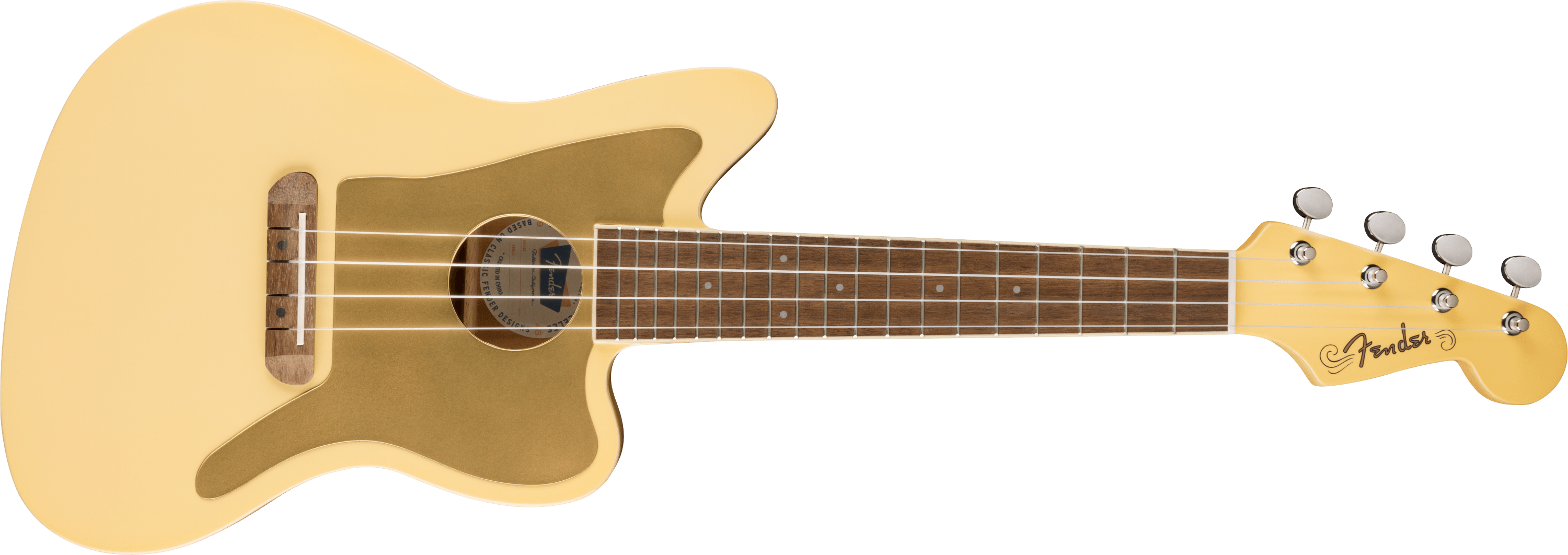 Limited Edition Fullerton Jazzmaster® Uke, Vintage White – Fender