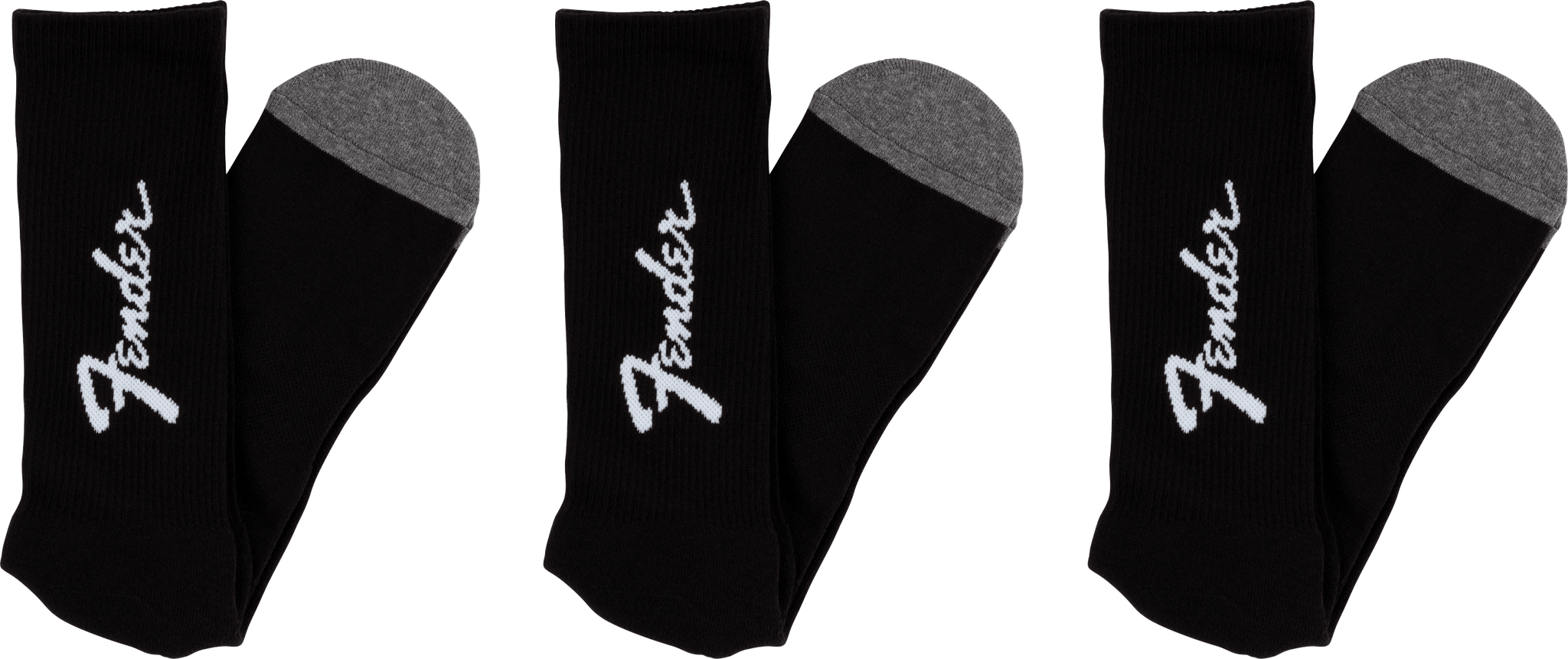 Fender® Exploded Logo Crew Socks, 3-Pack